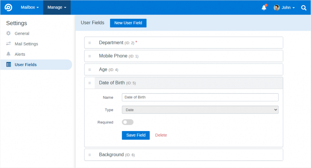 User Fields Module – FreeScout