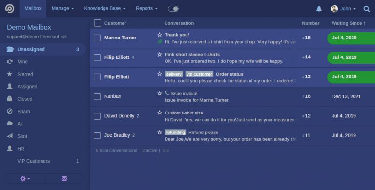 Dark Mode Module – FreeScout