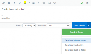 Send & Close Module – FreeScout