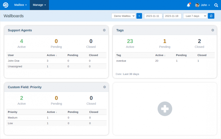 Wallboards Module – FreeScout